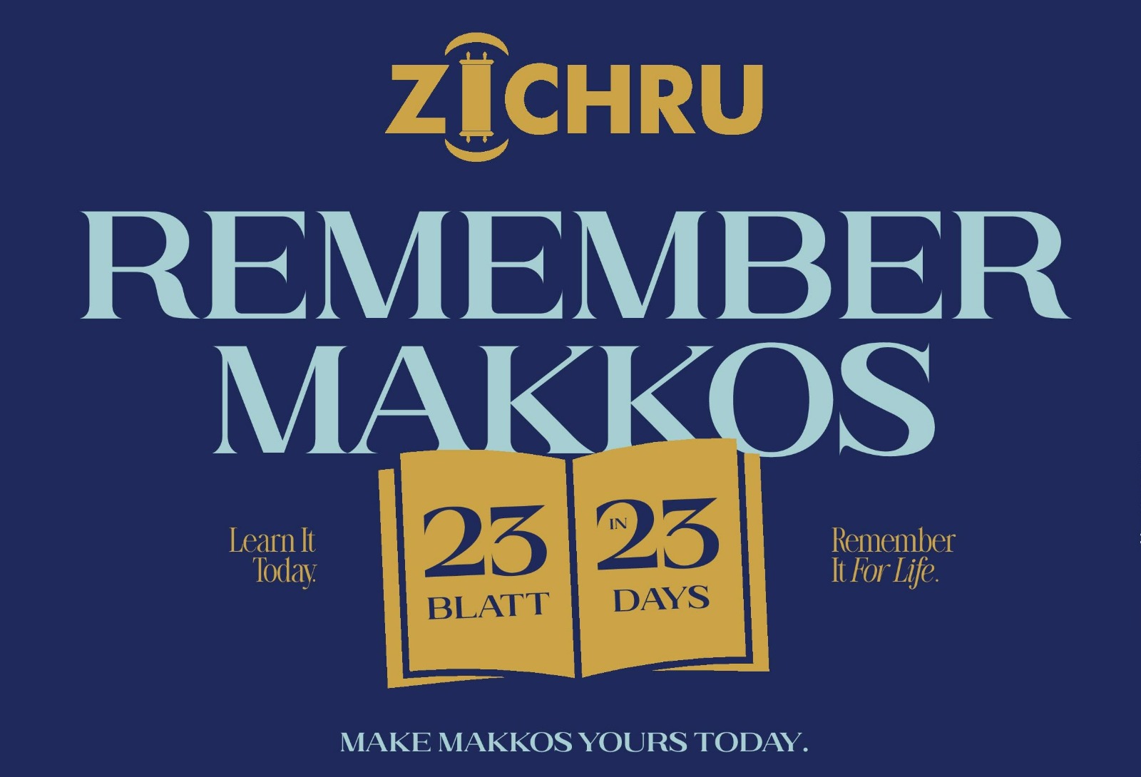 Make Makkos Yours: Remember Every Daf With Zichru! – BEGINNING IN 2 DAYS! – The Yeshiva World
